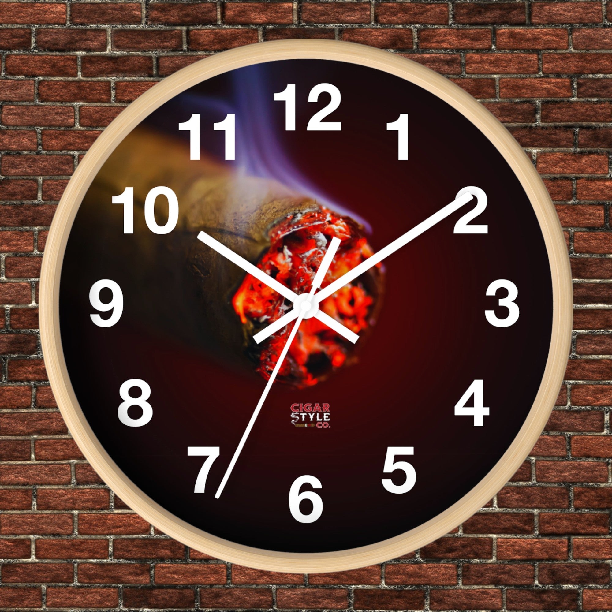 Cigar Lounge Wall Clock – Cigar Style Co.