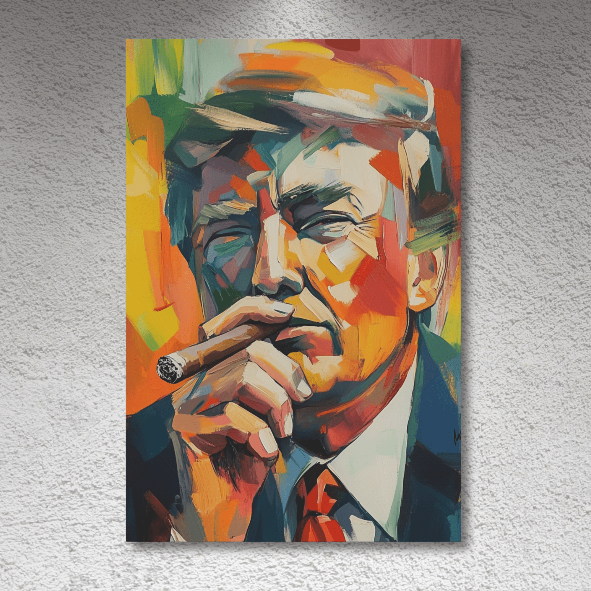 Donald Trump Cigar Wall Art Canvas 2 – Cigar Style Co.