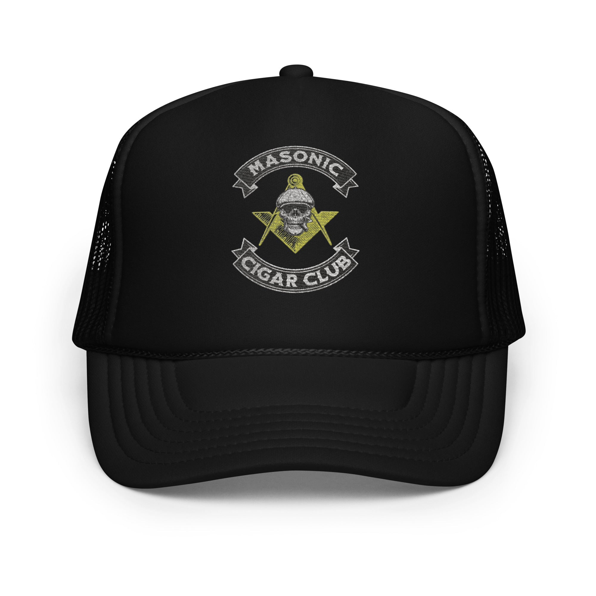 Masonic Cigar Club Foam Trucker Hat - Cigar Style Co.